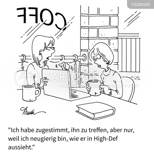 Cartoons und Karikaturen mit High-def