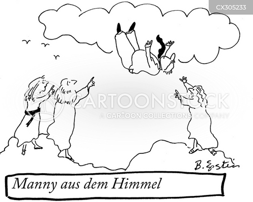 Cartoons und Karikaturen mit Manna Vom Himmel