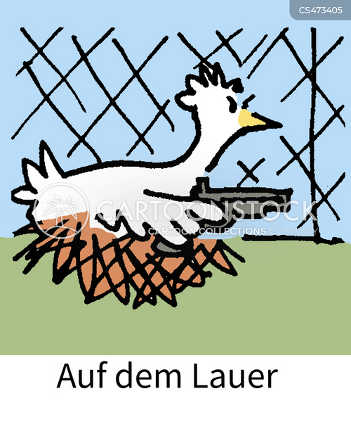 Cartoons und Karikaturen mit Hinterhalte