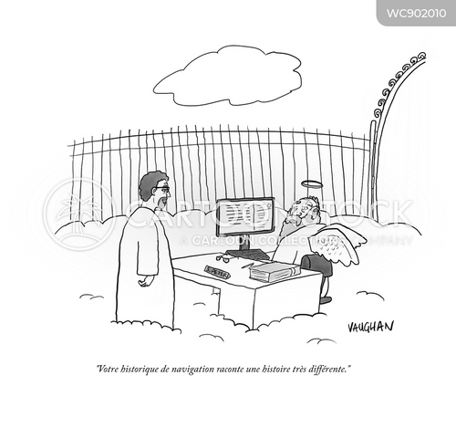 Dessins humoristique et caricaturés avec Confidentialité De L'information