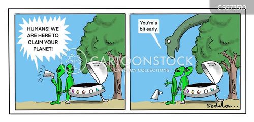 Killer Aliens Cartoons and Comics - funny pictures from CartoonStock