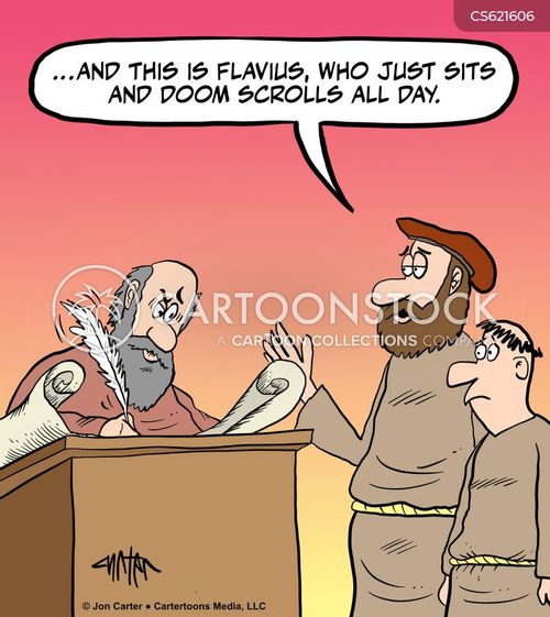 Doom Scrolling Cartoons and Comics - funny pictures from CartoonStock