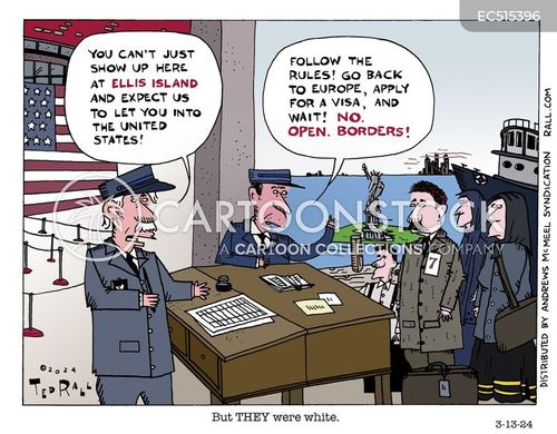 Ellis Island Cartoons and Comics - funny pictures from CartoonStock