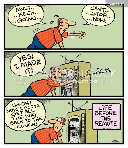 Broken Remote Cartoons and Comics - funny pictures from CartoonStock