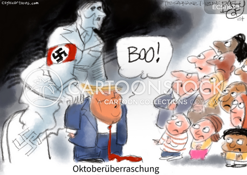 Cartoons und Karikaturen mit Adolph Hitler