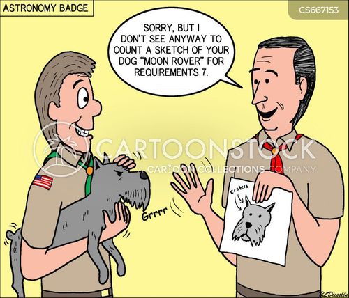 Badge Requirement Cartoons and Comics - funny pictures from CartoonStock