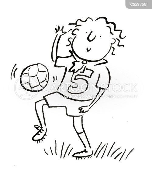 Kick A Ball Cartoons and Comics - funny pictures from CartoonStock
