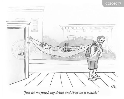 Hammocks Cartoons and Comics - funny pictures from CartoonStock