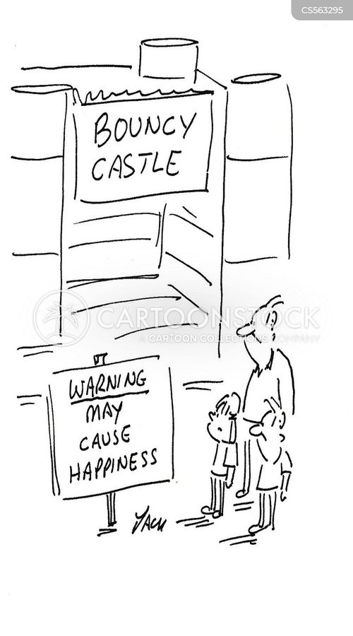 Inflatable Castle Cartoons and Comics - funny pictures from CartoonStock