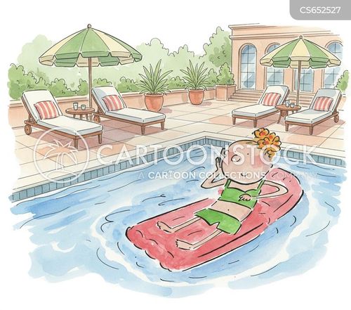 Poolside Cartoons and Comics - funny pictures from CartoonStock