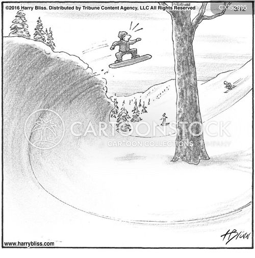 Snowboarding Cartoons and Comics - funny pictures from CartoonStock