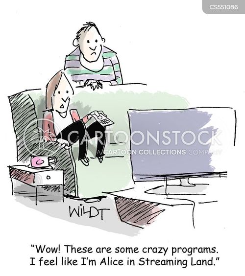 Watching Too Much Tv Cartoons and Comics - funny pictures from CartoonStock