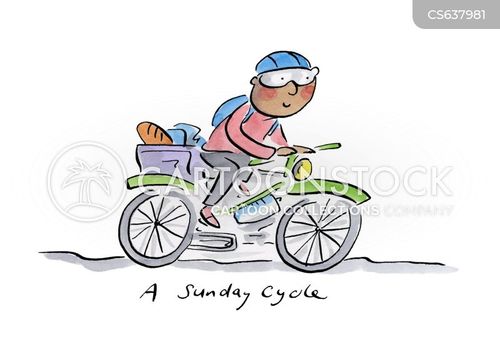 Sunday Cycle Cartoons and Comics - funny pictures from CartoonStock