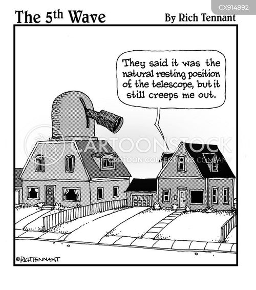 Telescope Alignment Cartoons and Comics - funny pictures from CartoonStock
