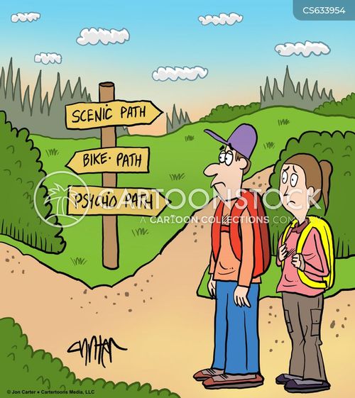 Path Selection Cartoons and Comics - funny pictures from CartoonStock