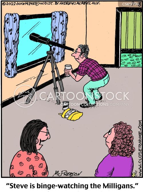 Curtain Twitcher Cartoons and Comics - funny pictures from CartoonStock