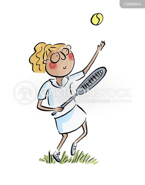 Wimbledon Tennis Cartoons and Comics - funny pictures from CartoonStock