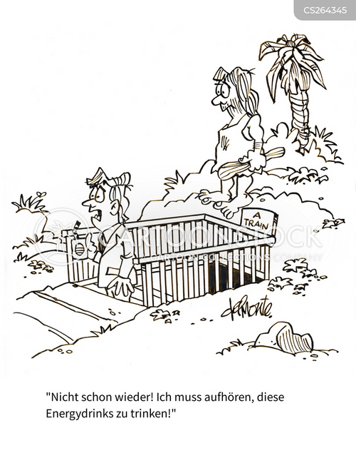 Cartoons und Karikaturen mit Hohe Energie