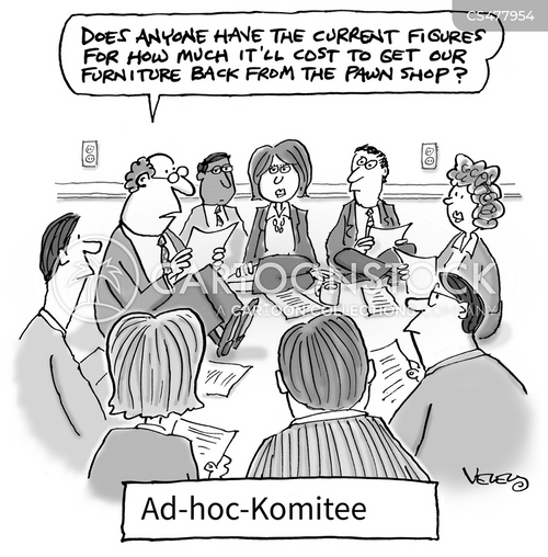 Cartoons und Karikaturen mit Ad-hoc-ethik