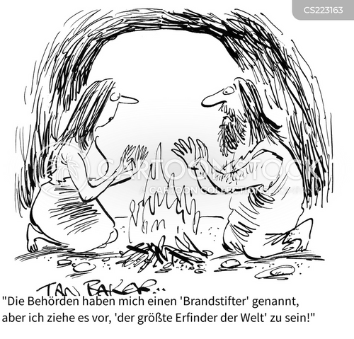 Cartoons und Karikaturen mit Erfinder