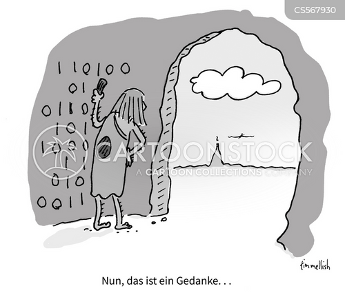 Cartoons und Karikaturen mit Primitive Computer