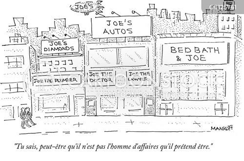 Dessins humoristique et caricaturés avec Joe Le Plombier