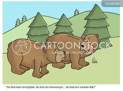 Cartoons und Karikaturen mit Homonym