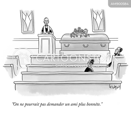 Dessins humoristique et caricaturés avec Discours Funéraires