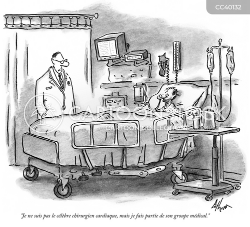 Dessins humoristique et caricaturés avec Cardiologue