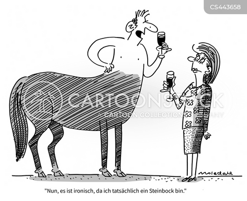 Cartoons und Karikaturen mit Steinbock
