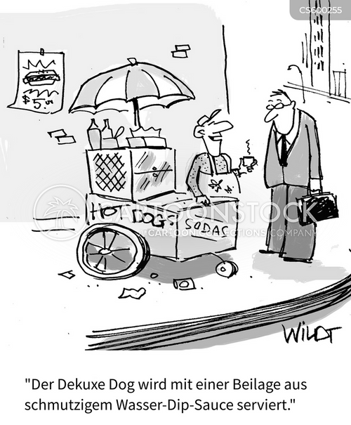 Cartoons und Karikaturen mit Schmutziges Wasser