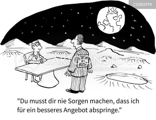 Cartoons und Karikaturen mit Alien-schiff