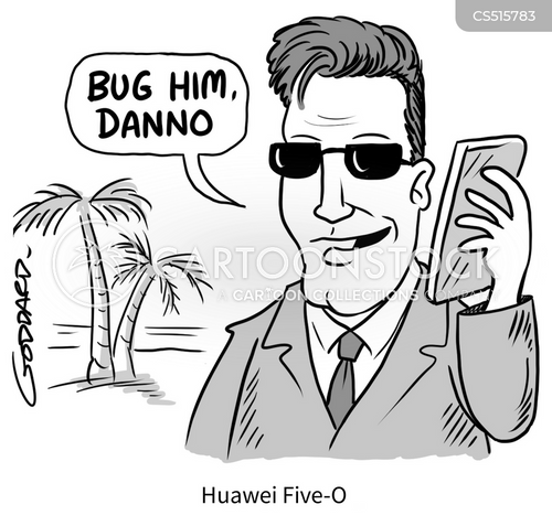 Cartoons und Karikaturen mit Huawei