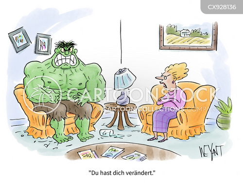 Cartoons und Karikaturen mit Comic-material