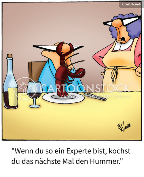 Cartoons und Karikaturen mit Hummer