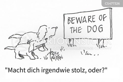 Cartoons und Karikaturen mit Comic-hund