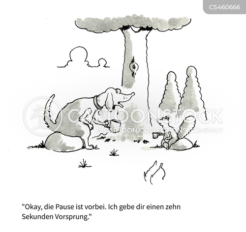 Cartoons und Karikaturen mit Kaffeepause