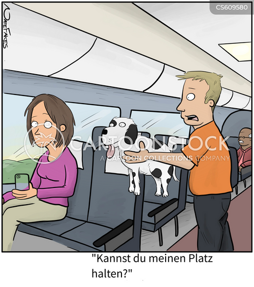 Cartoons und Karikaturen mit Haustier-reisen