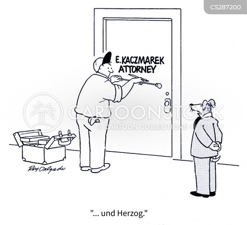 Cartoons und Karikaturen mit Herzog