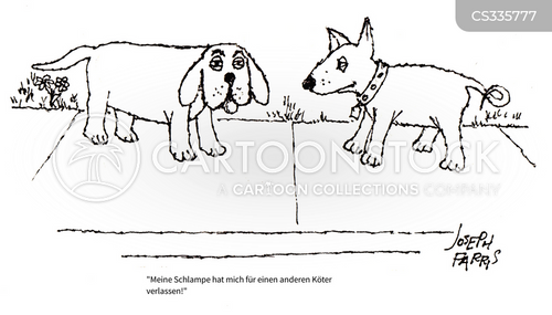 Cartoons und Karikaturen mit Schlampe
