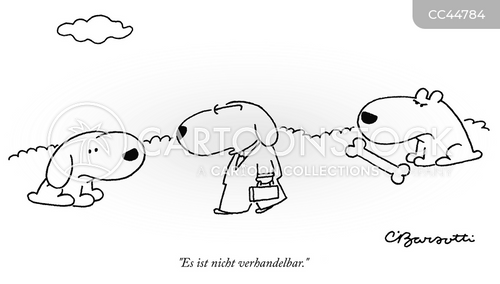 Cartoons und Karikaturen mit Hund-idiom