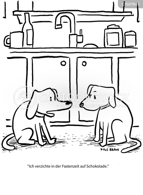 Cartoons und Karikaturen mit Fastenzeit