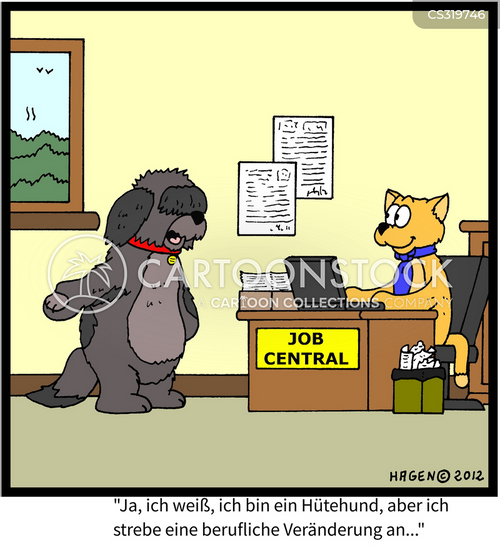Cartoons und Karikaturen mit Comic-hund