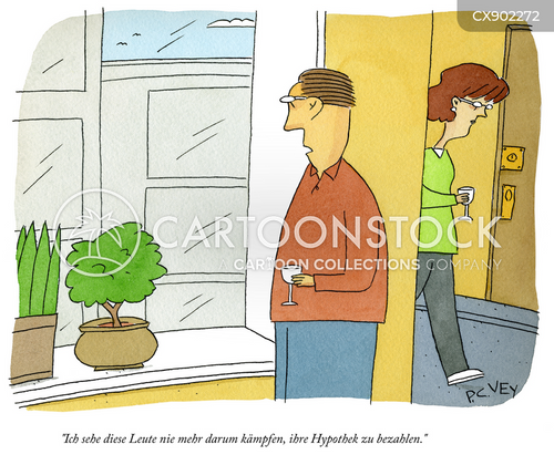 Cartoons und Karikaturen mit Neugierige Nachbarin