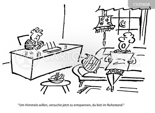 Cartoons und Karikaturen mit Rentnerleben
