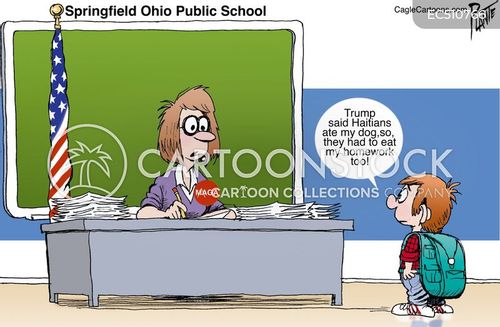 A Kid Talks To His Teacher In Springfield Ohio Cartoons and Comics ...