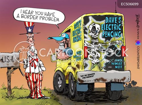 U.s. Border Controls Cartoons and Comics - funny pictures from CartoonStock