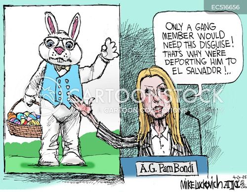 Pam Bondi Cartoons and Comics - funny pictures from CartoonStock