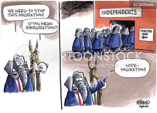 Migration Cartoons and Comics - funny pictures from CartoonStock