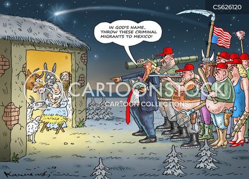 Migrants Cartoons and Comics - funny pictures from CartoonStock